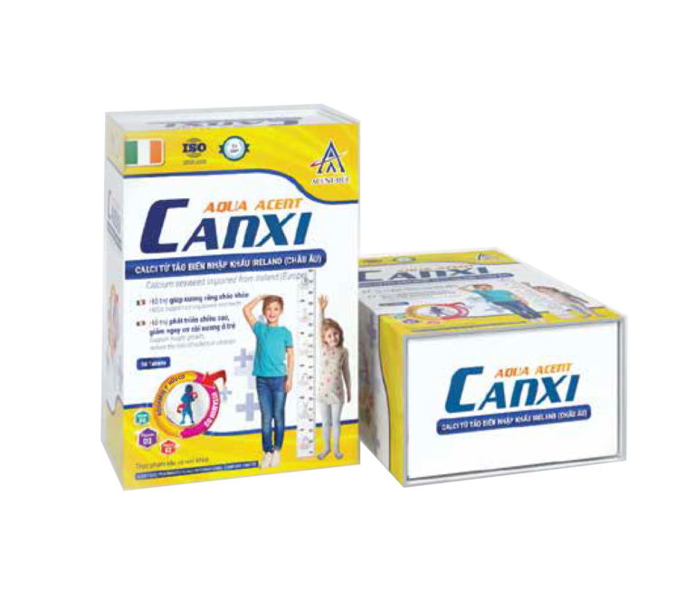 CANXI AQUA ACENT - Hỗ Trợ Phát Triển Chiều Cao - 50 Viên